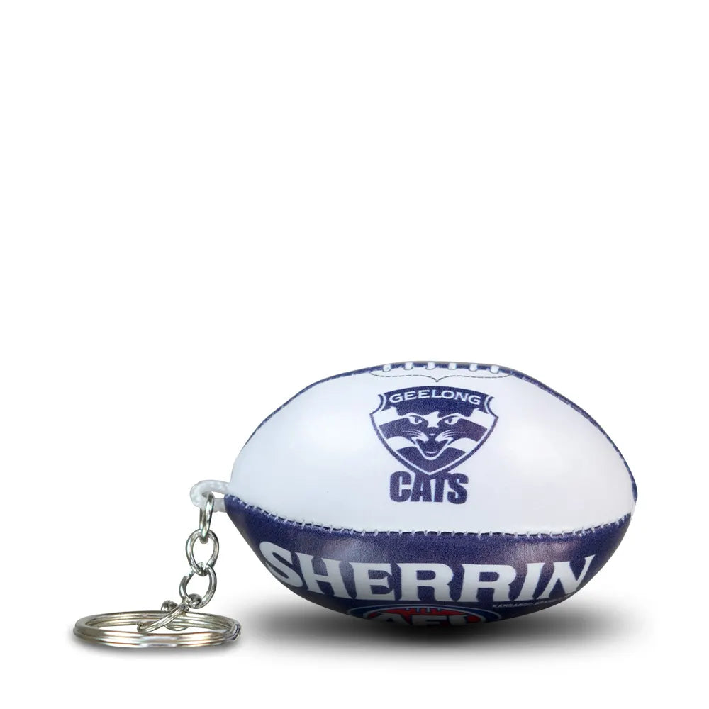 AFL GEELONG CATS SOFT SHERRIN KEYRING – Whats New Tasmania
