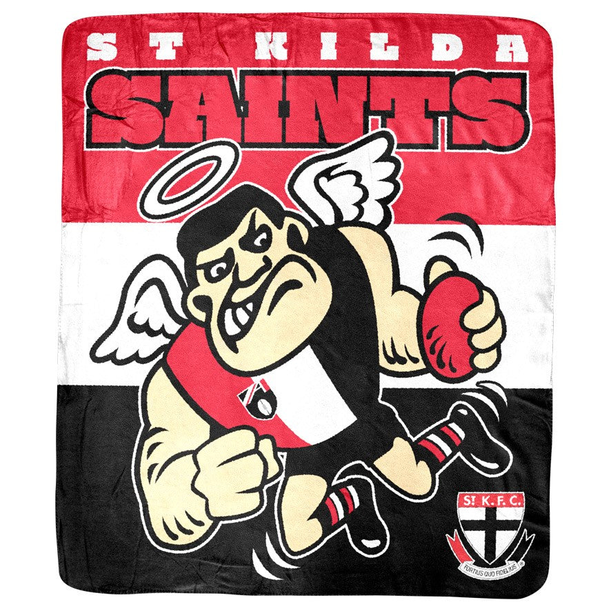AFL CORAL THROW RUG ST KILDA SAINTS – Whats New Tasmania