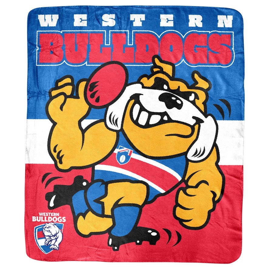 AFL CORAL THROW RUG WESTERN BULLDOGS – Whats New Tasmania