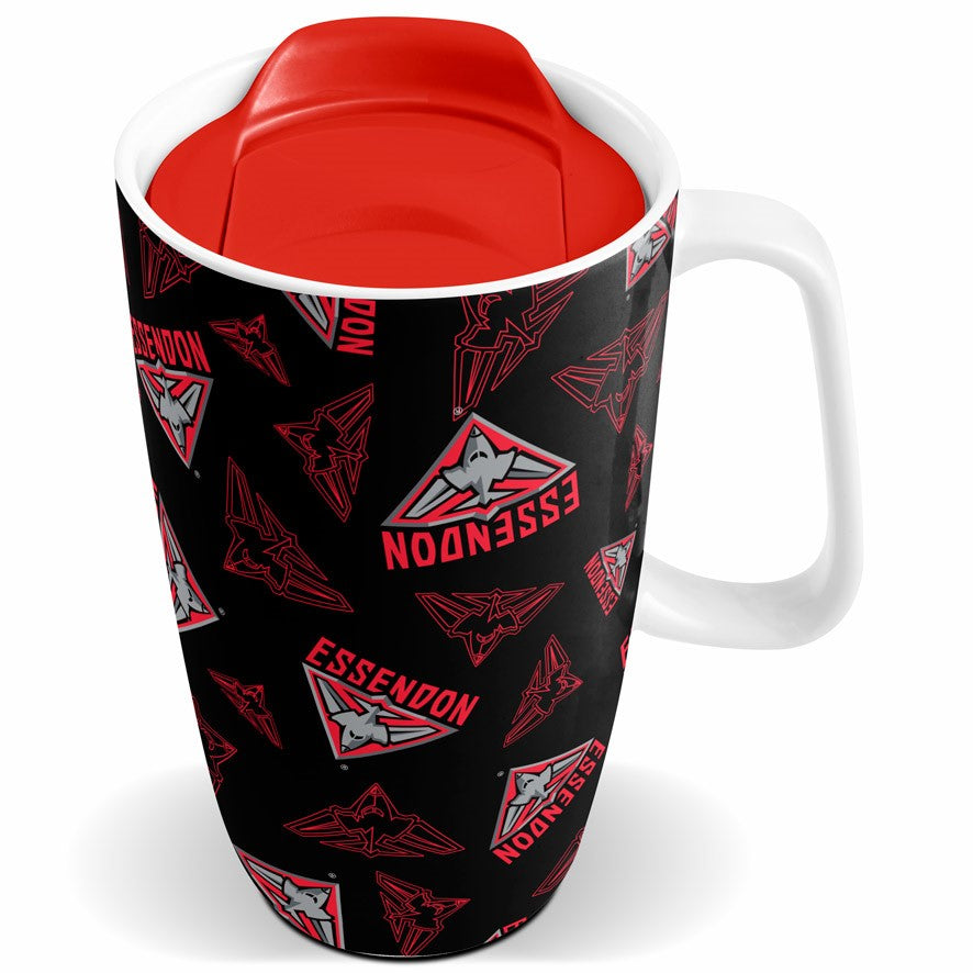 ESSENDON AFL TRAVEL MUG WITH HANDLE – Whats New Tasmania