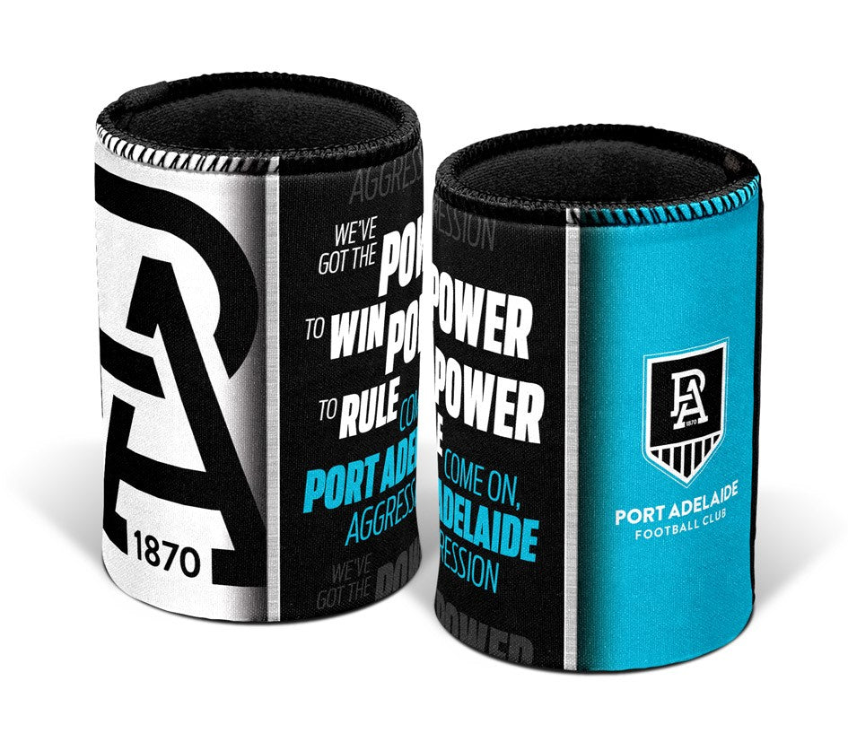 PORT ADELAIDE AFL SONG CAN COOLER – Whats New Tasmania