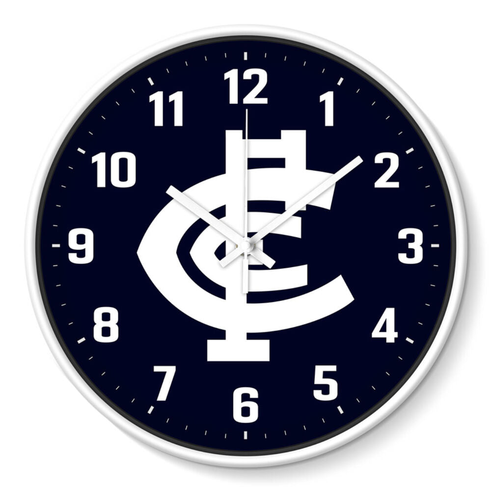 AFL CARLTON BLUES WALL CLOCK – Whats New Tasmania