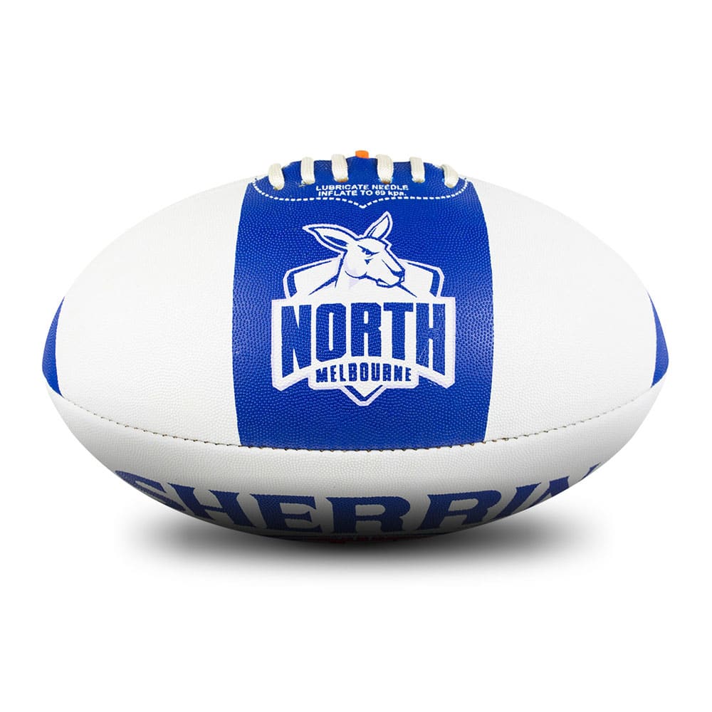 AFL NORTH MELBOURNE KANGAROOS SHERRIN FOOTBALL SYNTHETIC SIZE 5 – Whats ...